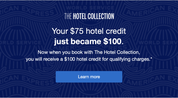 Amex Increases the Hotel Collection Credit - Jeffsetter Travel