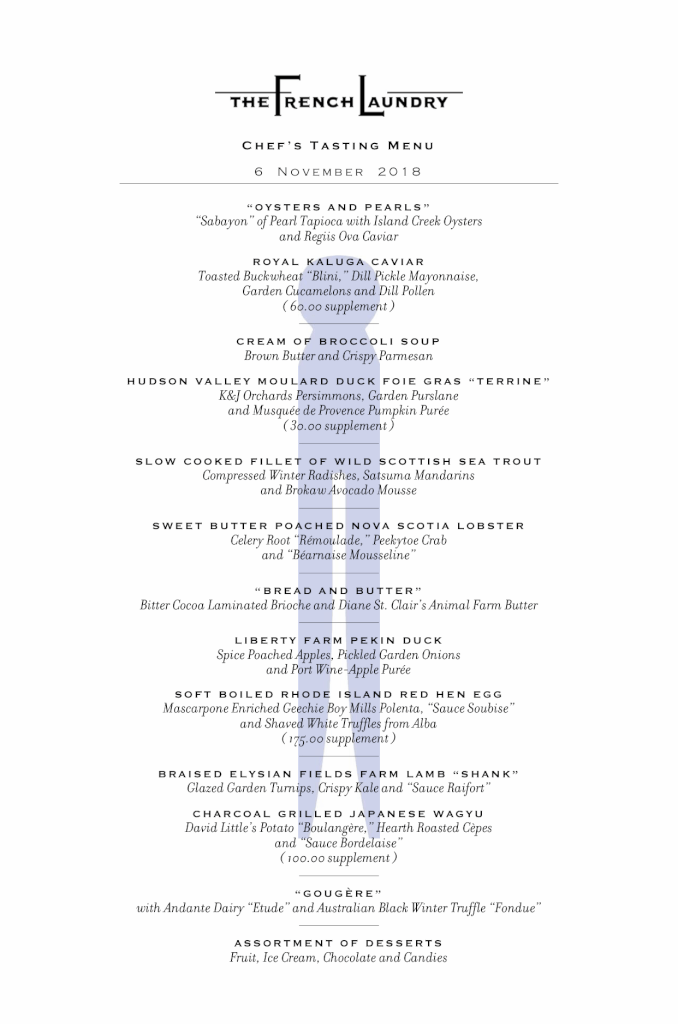 The French Laundry Experience - Jeffsetter Travel