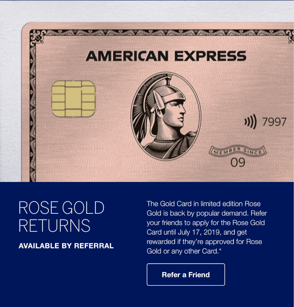 The Amex Rose Gold Card Returns! - Jeffsetter Travel